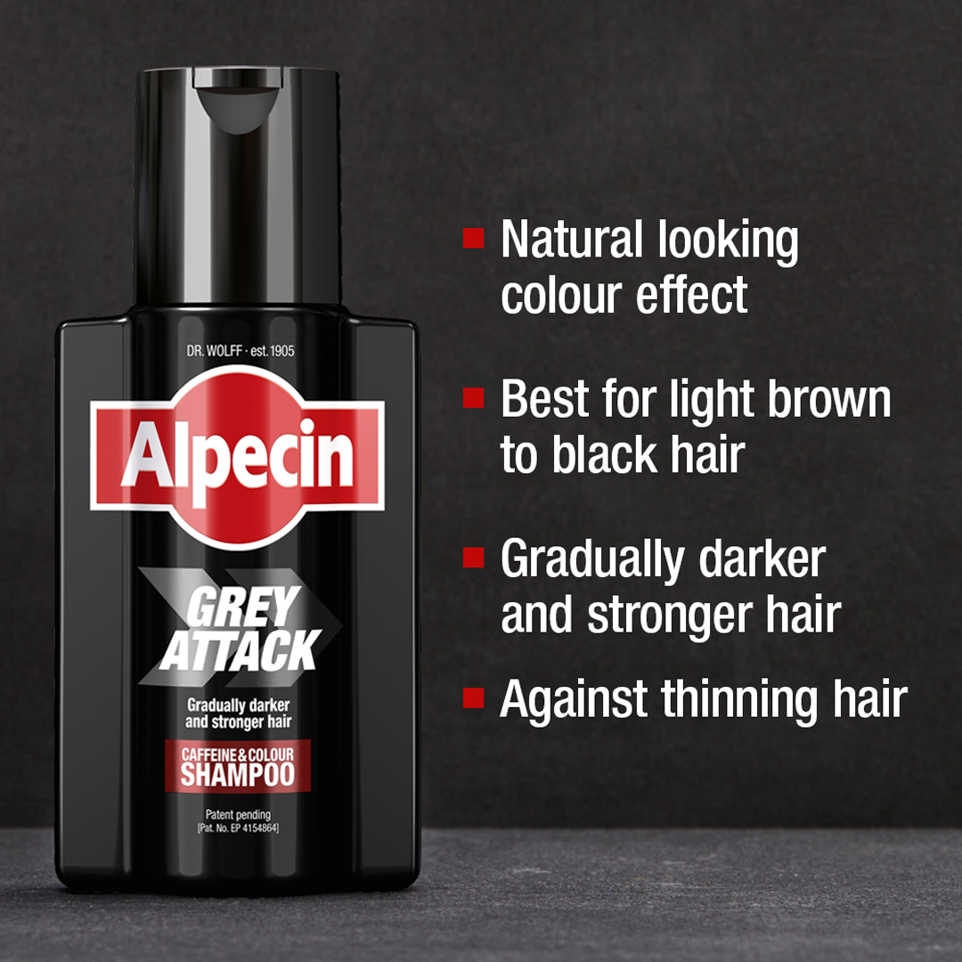 Alpecin Grey Attack | Grey-reducerende shampoo til mænd